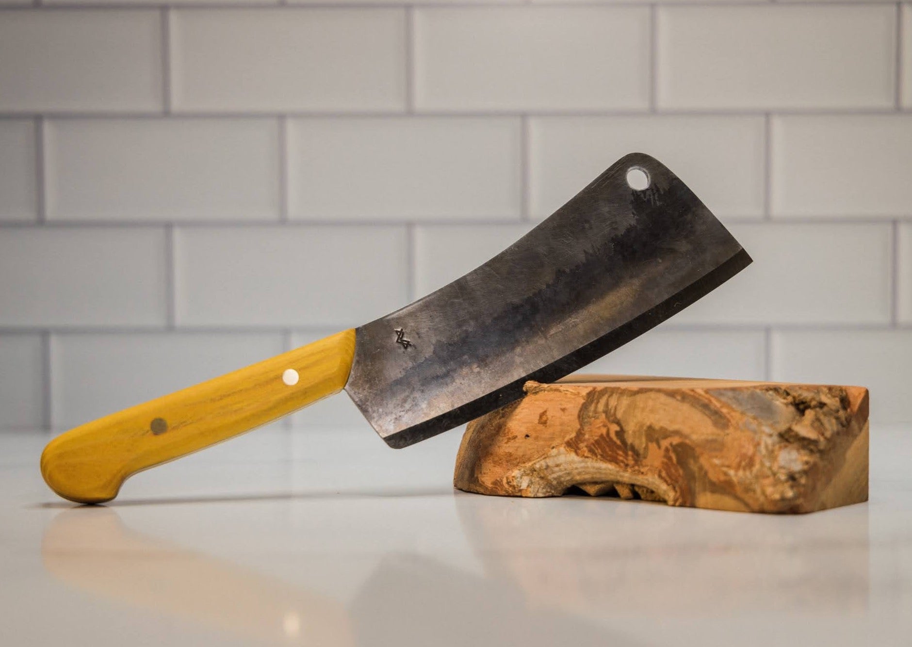 Orange Osage Kitchen Cleaver – Blanc Creatives